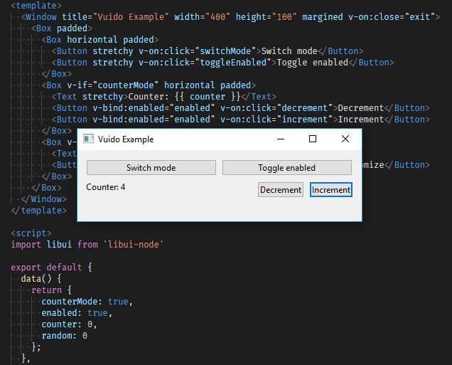 Native Desktop Applications Using Vuejs Vuido Vue Script