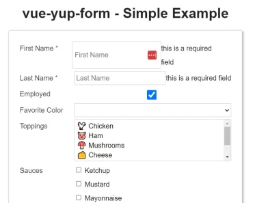 Vue.js Form Components - Vue Script